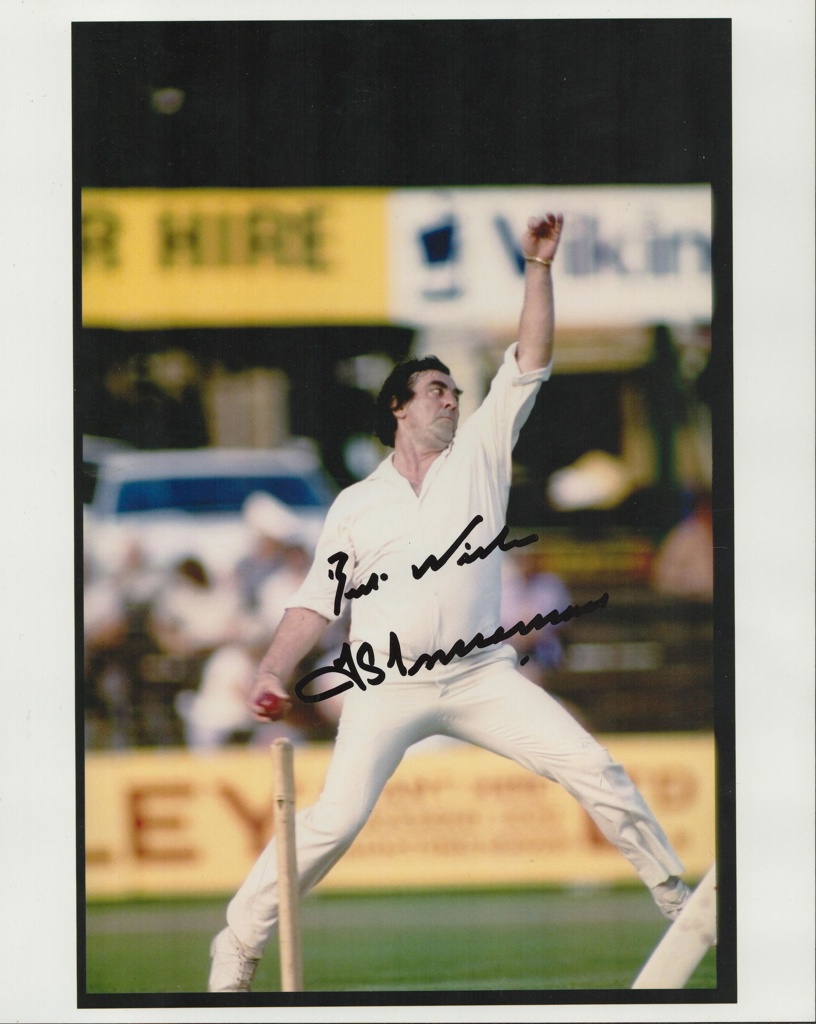 Cricket Fred Trueman Signed 10x8 Colour Photo. Frederick Sewards ...
