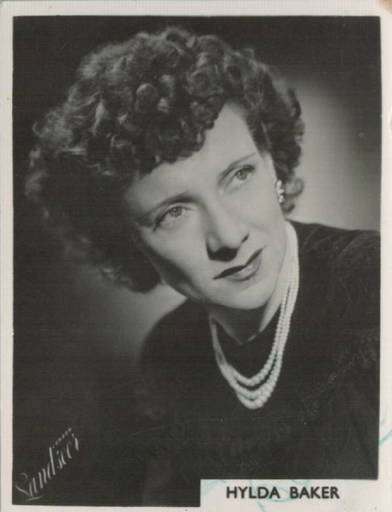 Hylda Baker signed 3x3 vintage black and white photo. Baker was an ...
