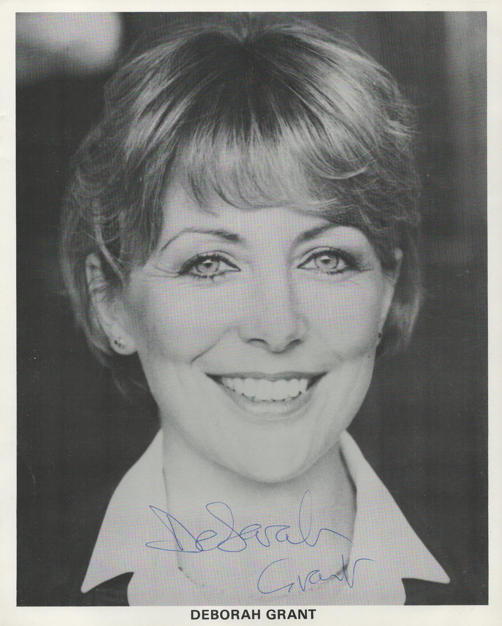English Actress Deborah Grant Signed 10x8 Inch Black And White Photo ...
