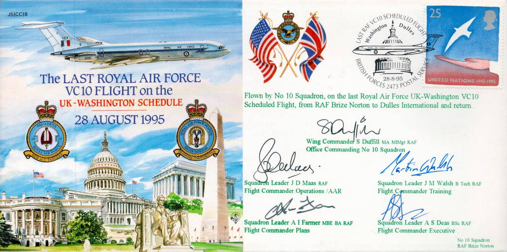 Wg Cdr S Duffill, Sqn Ldr Jd Maas, Sqn Ldr Jm Walsh, Sqn Ldr Ai Farmer ...