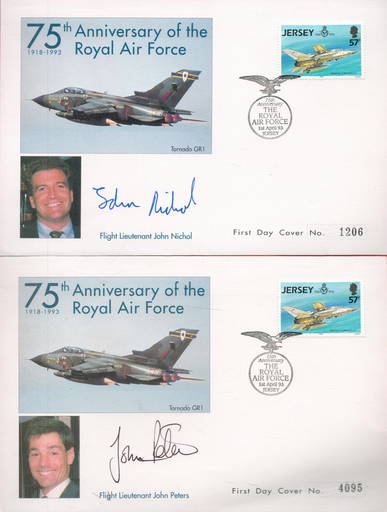 Collection Of 2 Gulf War Heroes Signed On 2 Separate 75th Anniversary ...