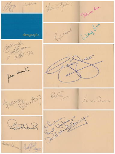 Opera Blue Autograph Book. Signatures From Rita Hunter, Emile Belcourt ...