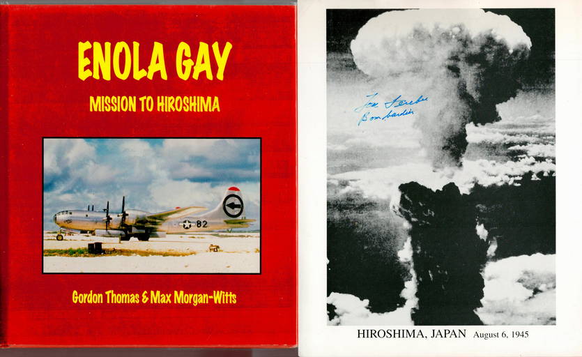 Hiroshima- Enola Gay Bombardier Thomas Ferebee Signed 10 x 8 inch Black ...