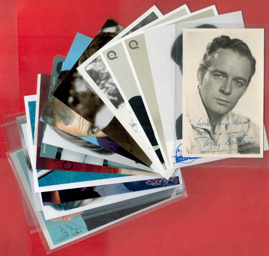 TV and Entertainment Collection of 15 Signed photos includes Leslie ...