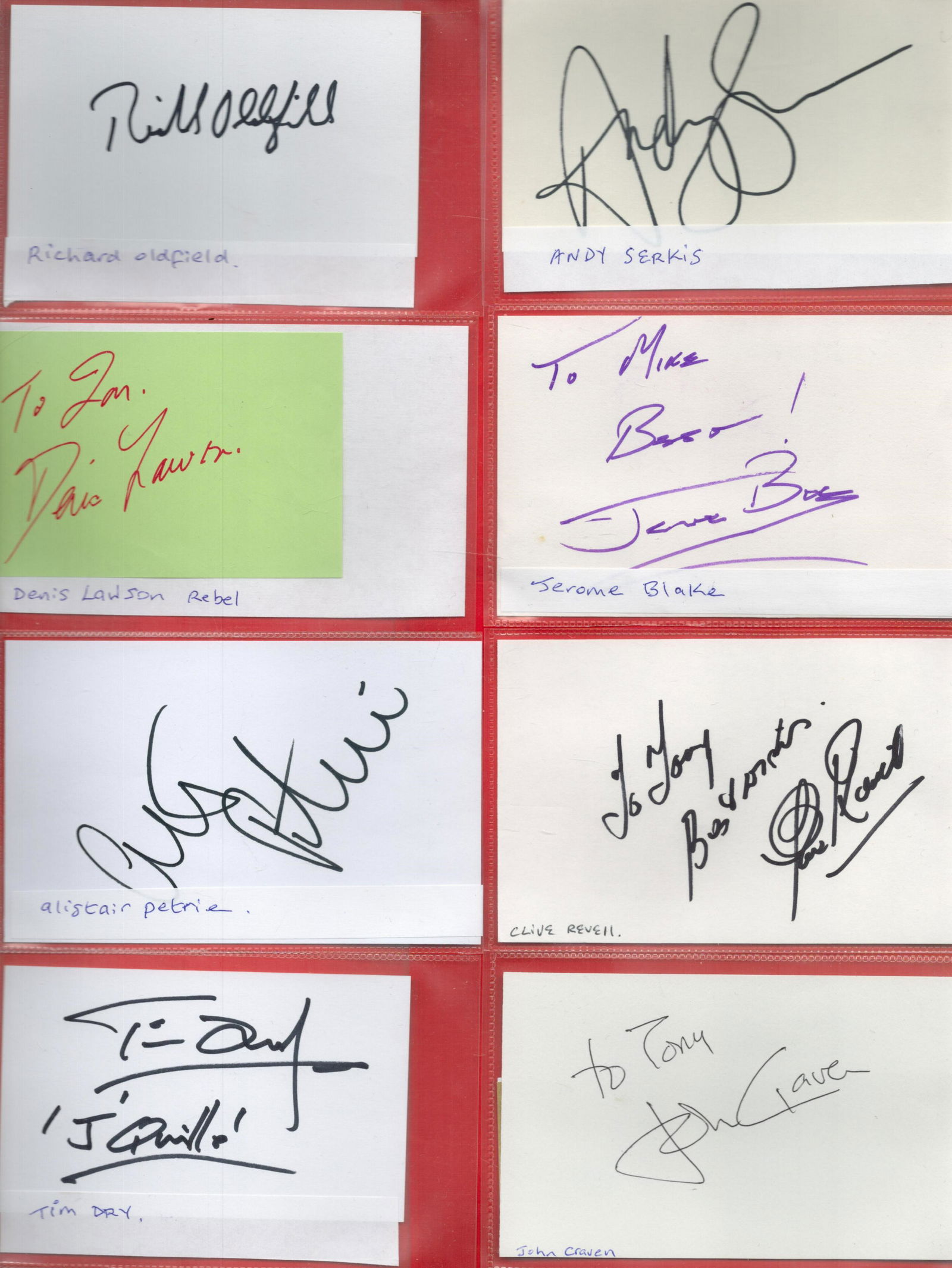 Autograph Collection of 14 Signatories on Various Items, Mainly ...
