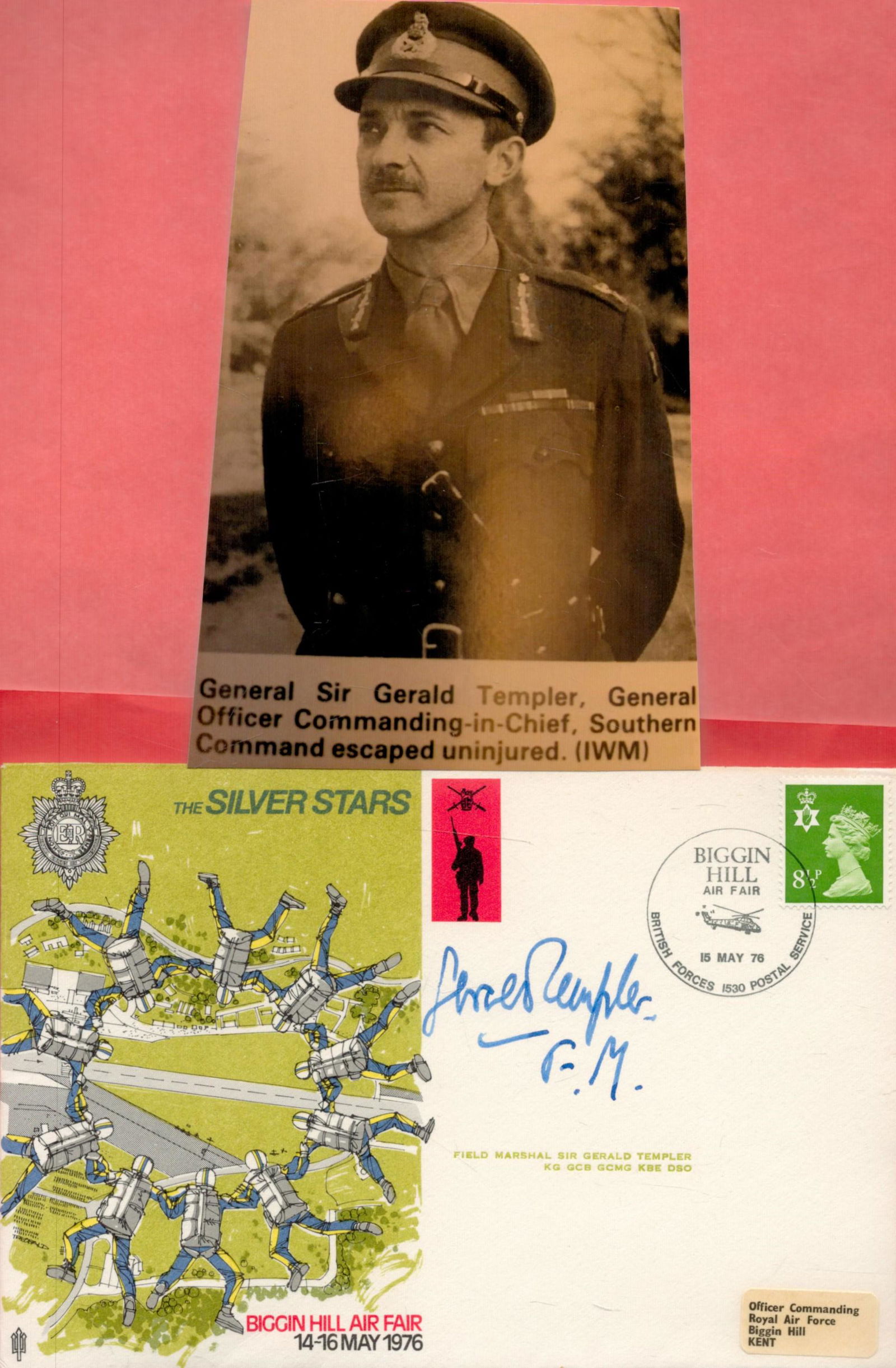 Great War Field Marshal Sir Gerald Templer Dso Signed Silver Stars ...