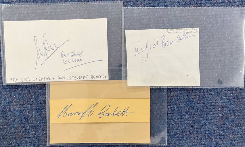 Steptoe and Son Autograph Collection of 3 Signatures. Signatories are ...