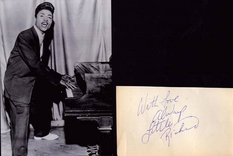 Singer Little Richard Photo Signed
