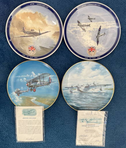 Ww2 Collection Of 4 Commemorative Decorative Plates. Includes Royal ...
