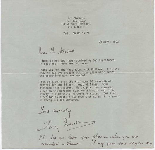 Squadron Leader Thomas Clifford 'tony' Iveson Dfc 616