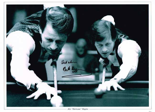 Alex Higgins Snooker Legend Signed 16 X 12 Colour Photo