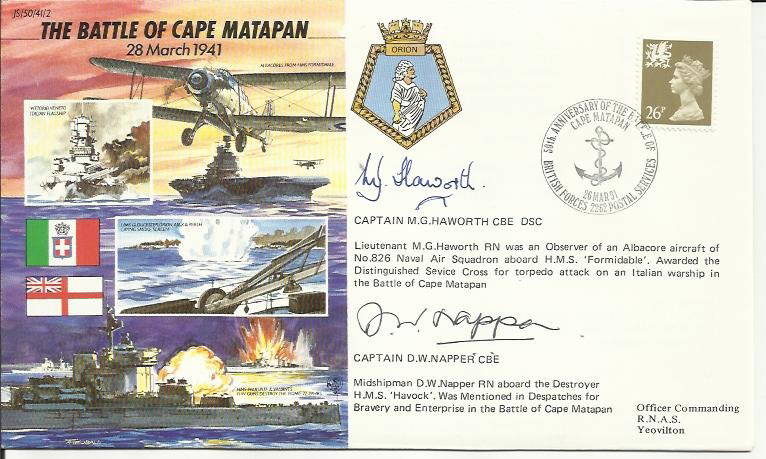 Js/50/41/2c Battle Of Cape Matapan. Flown By Hercules.