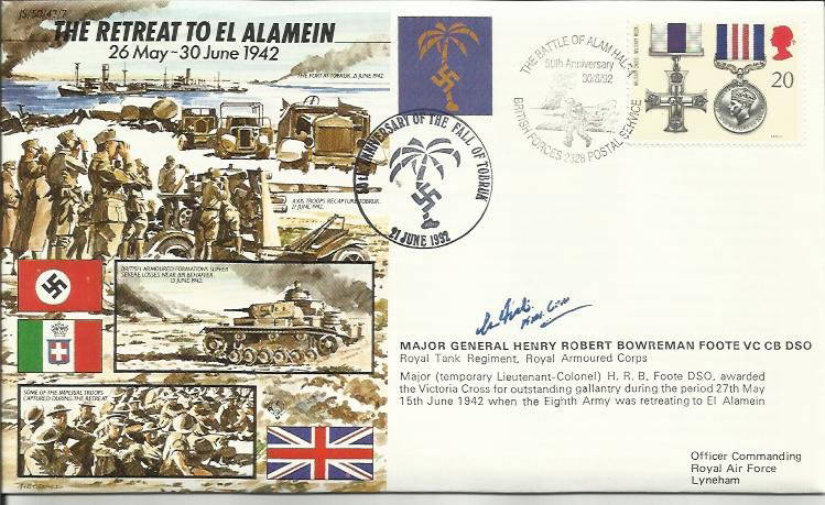 Js/50/42/7c Retreat To El Alamein Signed Major General