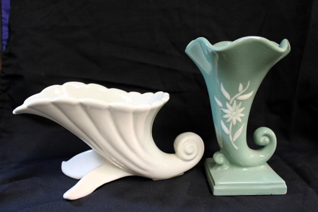 9: Vintage Abingdon Pottery Cornucopia Vases - Sep 29, 2012 | Stover's ...
