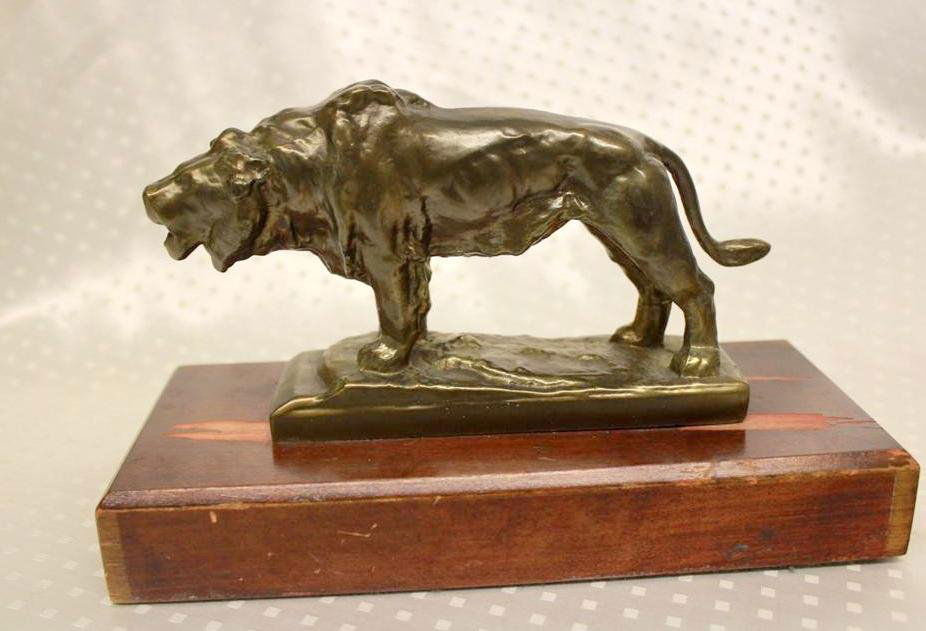 Frederick George Richard Roth Bronze Gilt Columbia Lion
