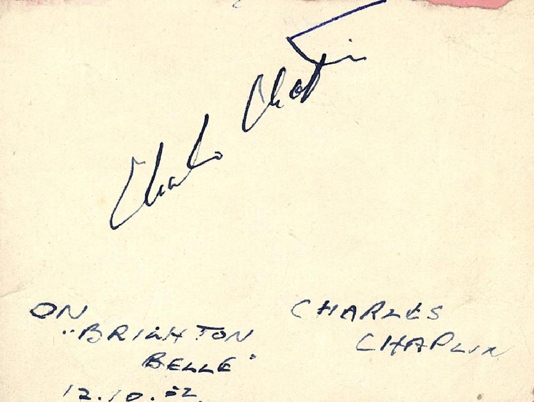 Autograph Album.- Incl. Charlie Chaplin Autograph album