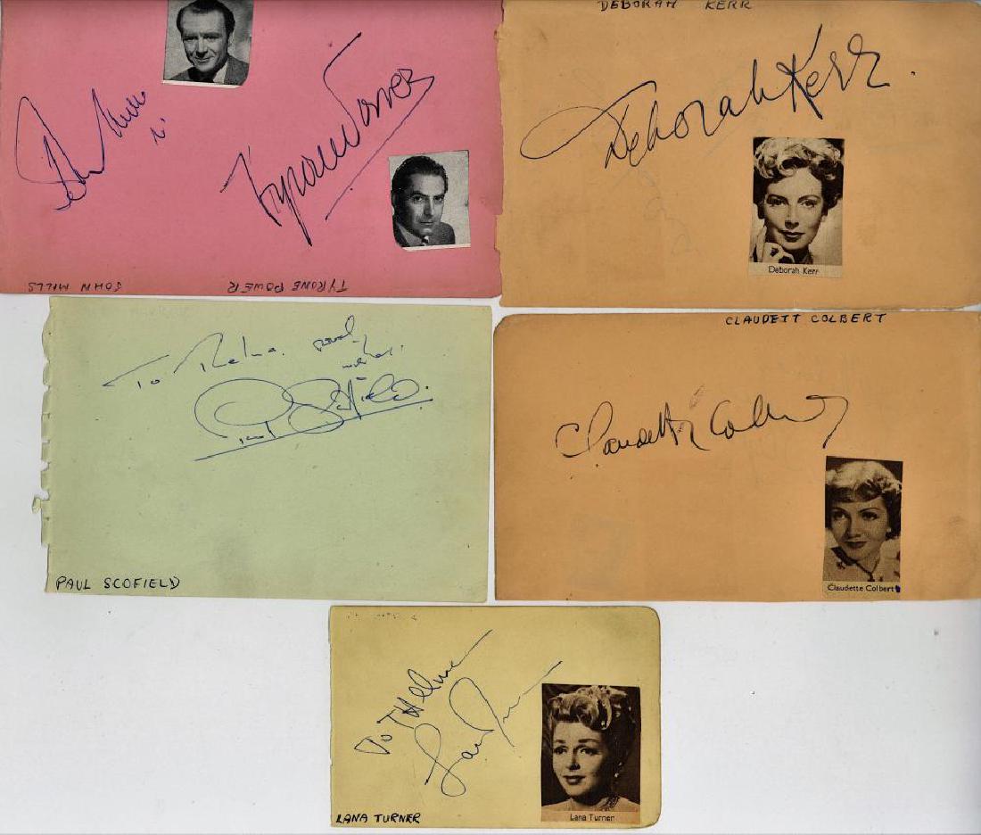 Autograph Collection.- Actors and Actresses A large