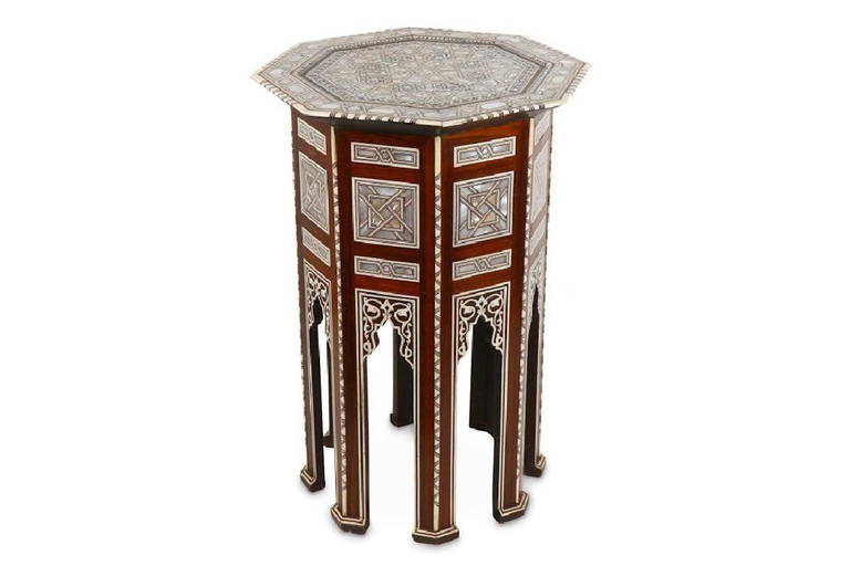 An Octagonal Occasional Table Ottoman Provinces, 20th