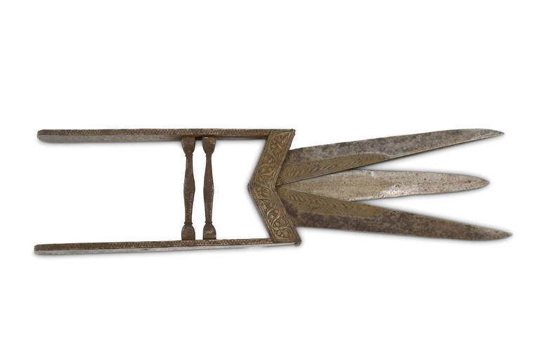 19th Century Indian Scissors Katar Dagger