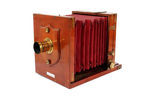 Mahogany Half Plate Tailboard Camera By Meagher