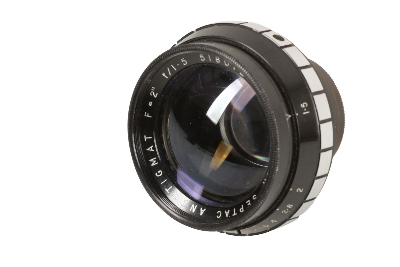 A Dallmeyer 2" F/1.5 Septac Anastigmat Lens