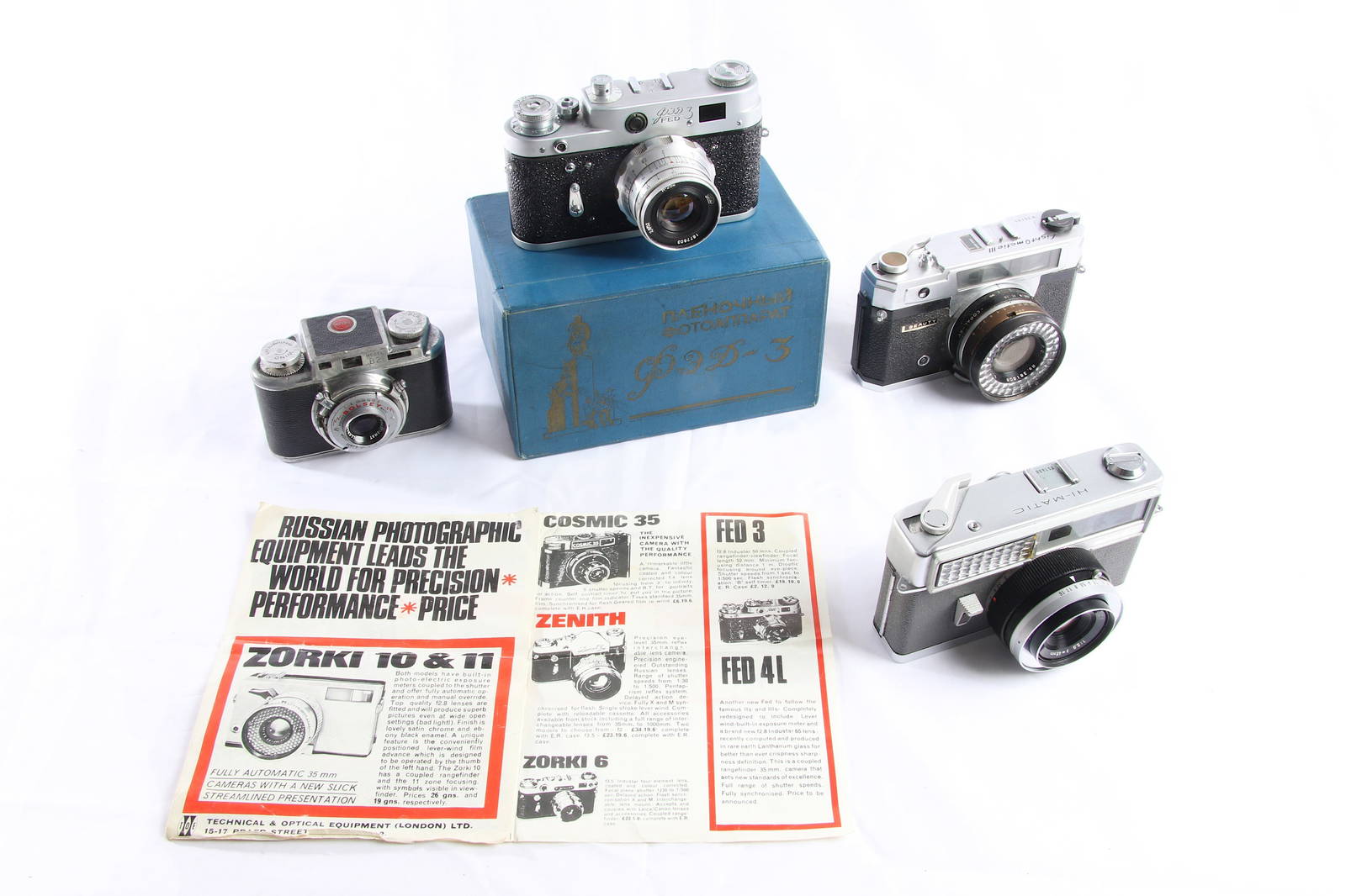 A Large Selection Of Mechanical Rangefinder & Slr Cameras. Auction
