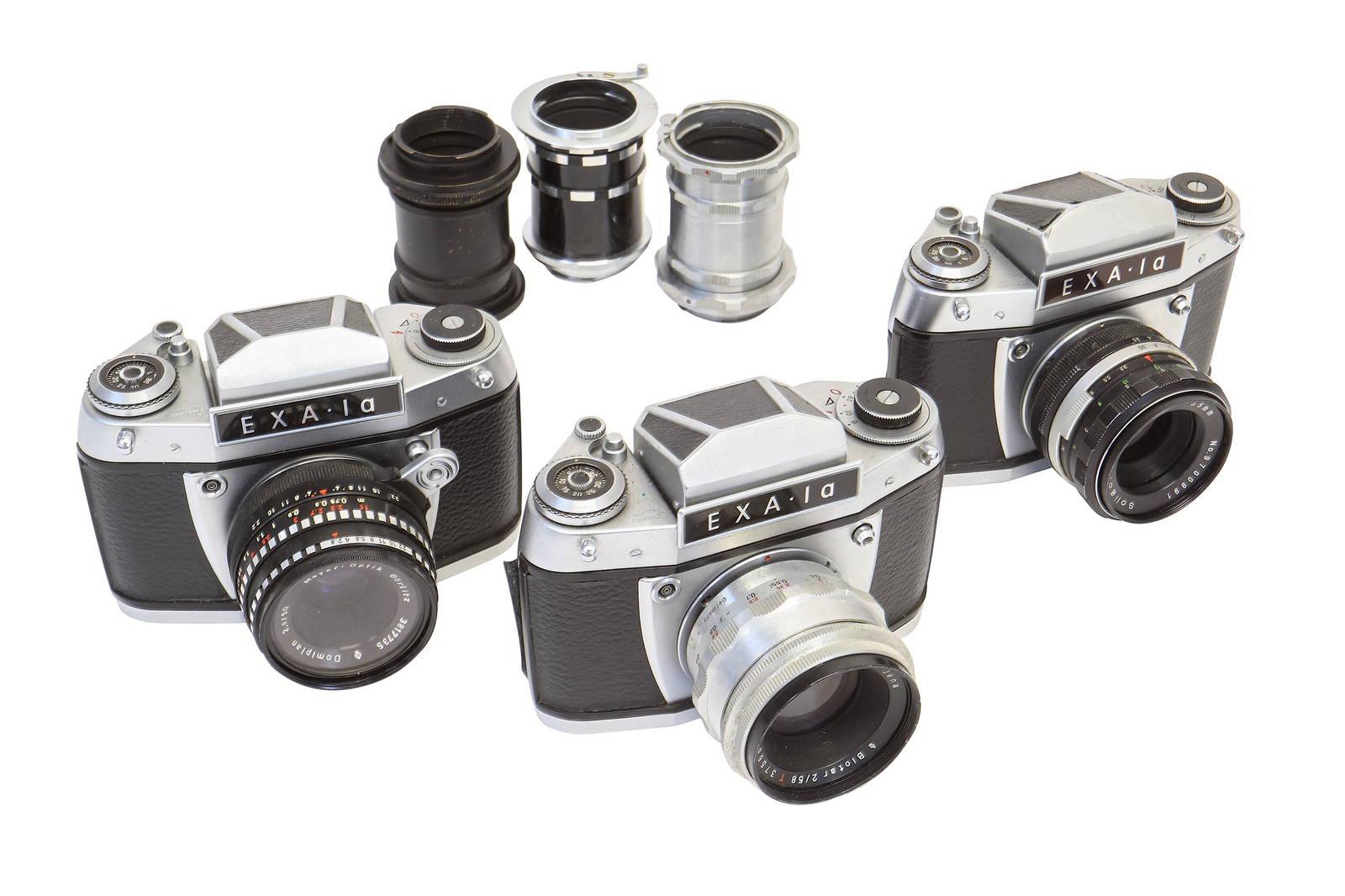 Three Exa 1a Cameras. Auction