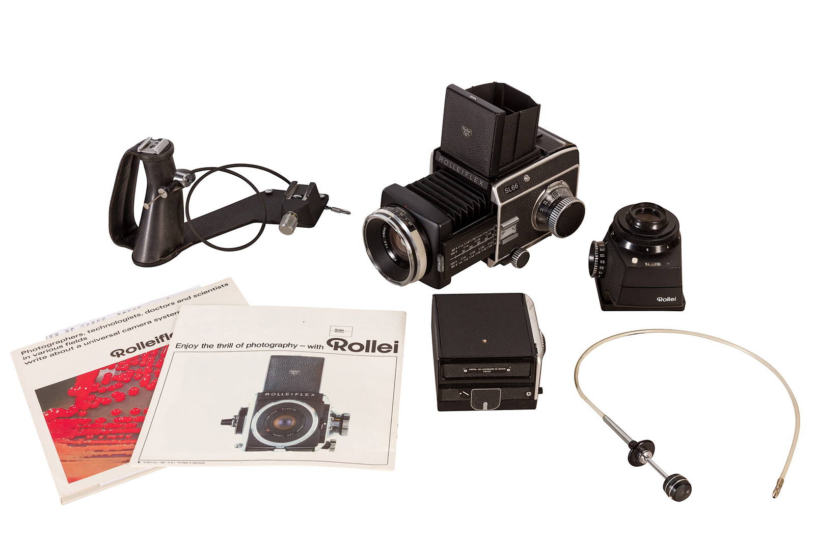 A Rolleiflex Sl66 Medium Format Slr Camera With Accessories Auction