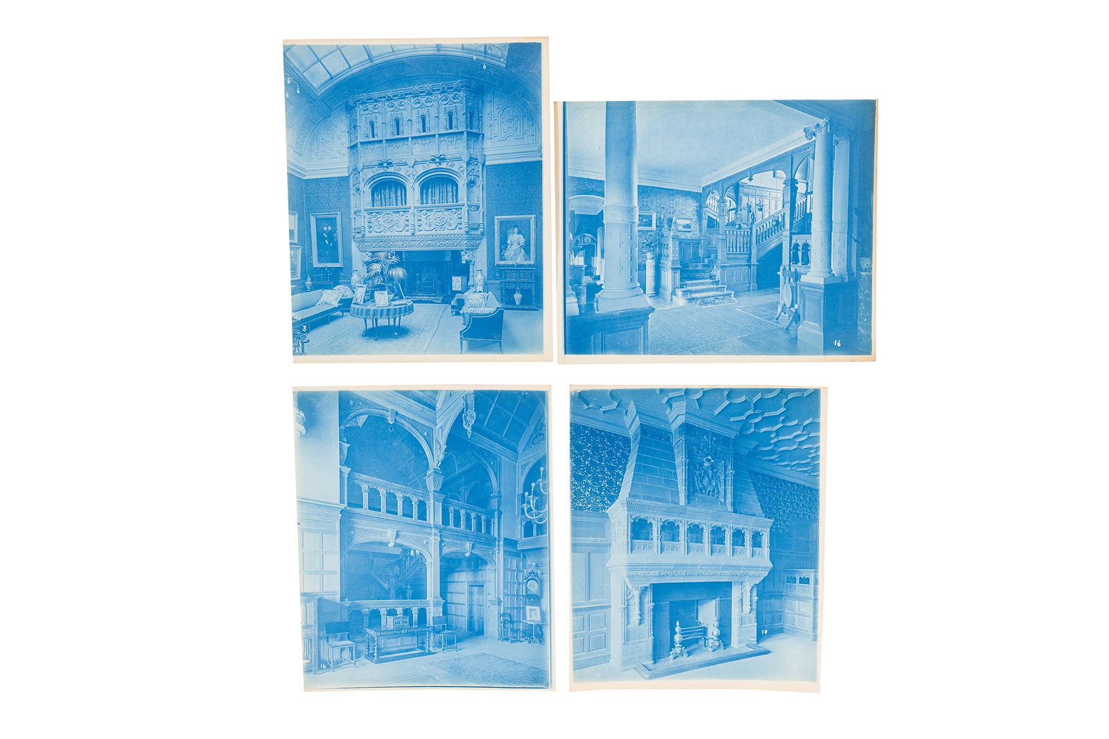 British Architecture And Interiors - Cyanotypes C.1880s Auction