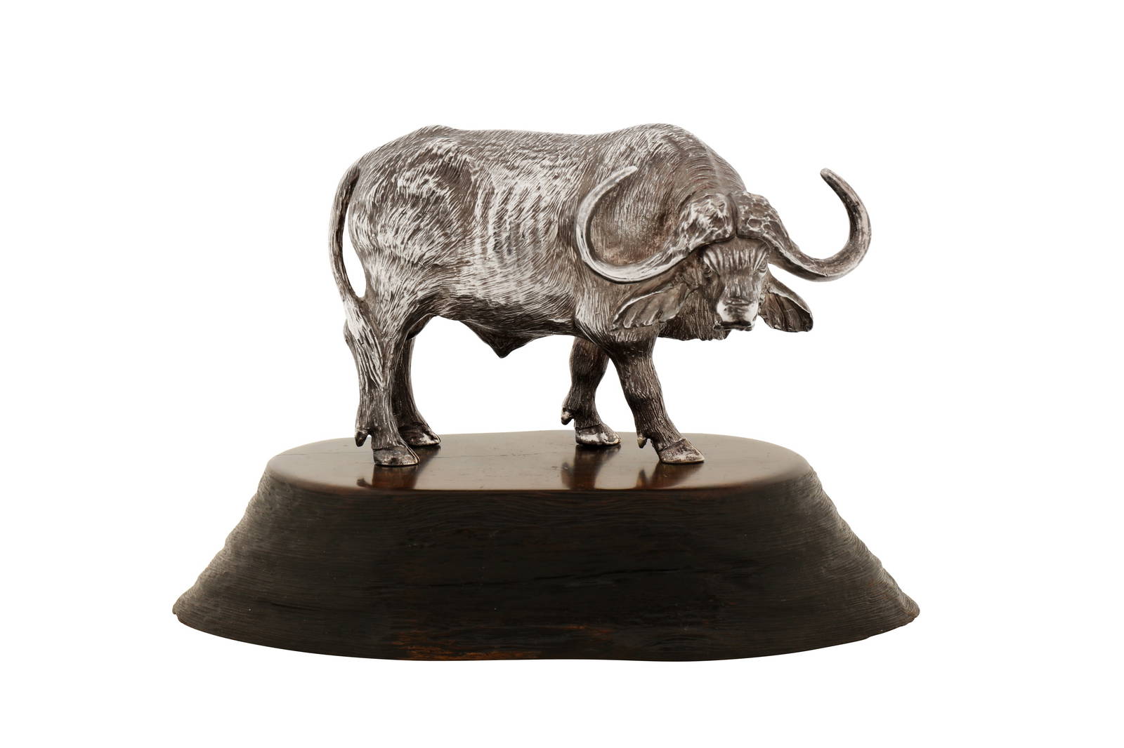 A Contemporary Zimbabwean Sterling Silver Model Of A Water Buffalo ...