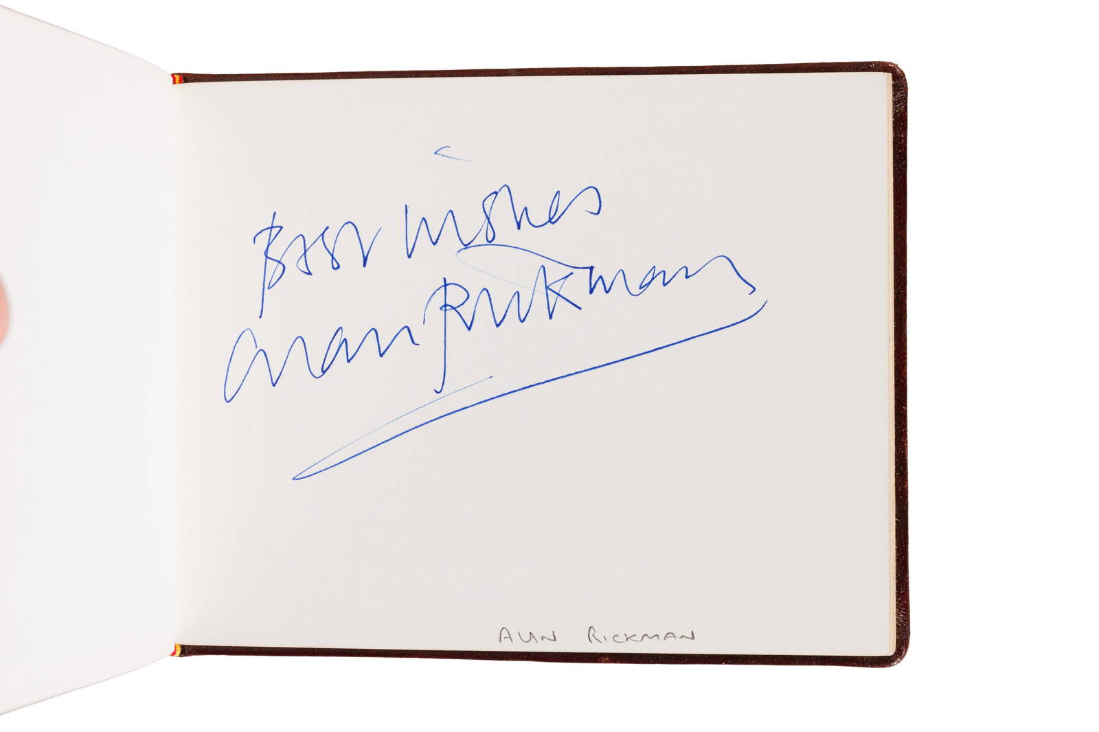 From A Gentleman's Collection. Autograph Albums Incl. Alan Rickman Auction
