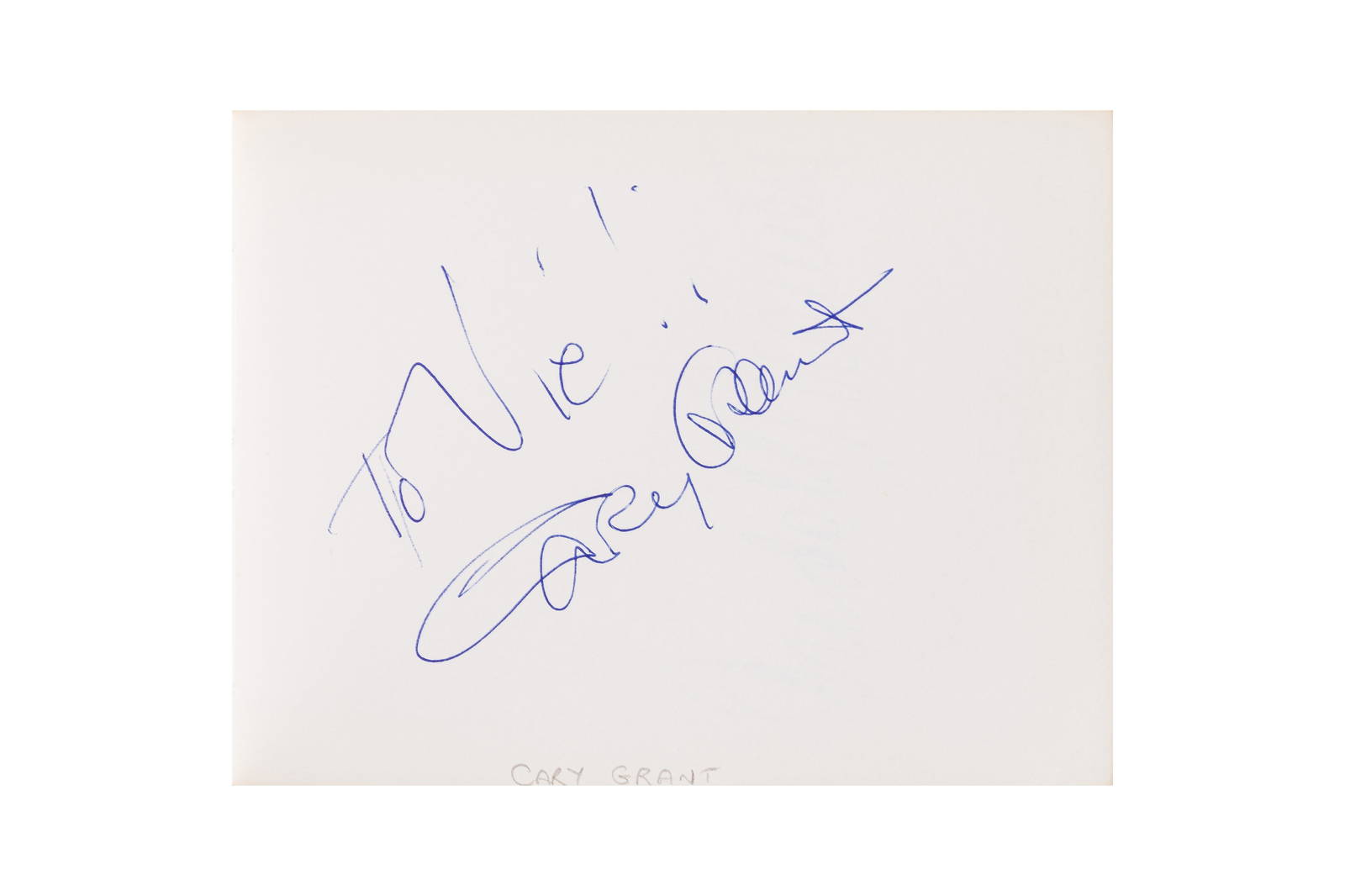 From A Gentleman's Collection. Autograph Album Incl. Cary Grant Auction