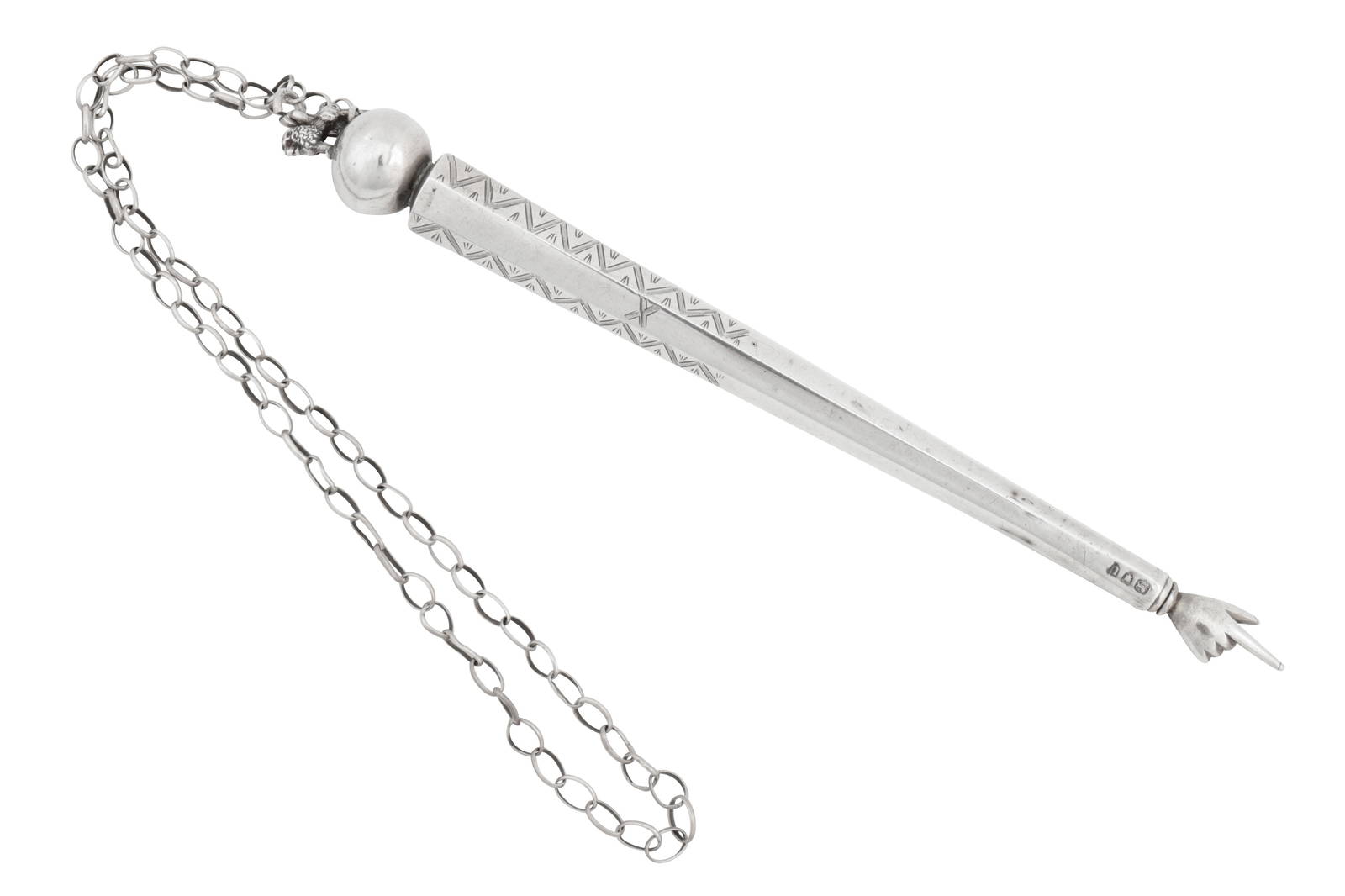 Judaica – A Victorian Sterling Silver Torah Pointer (yad), London 1895 ...