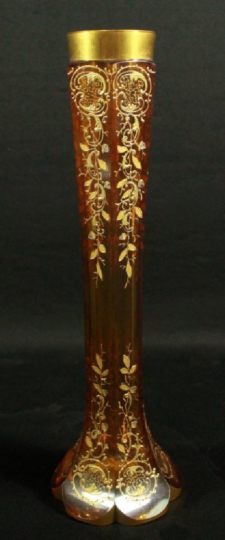 MOSER DECORATED VASE