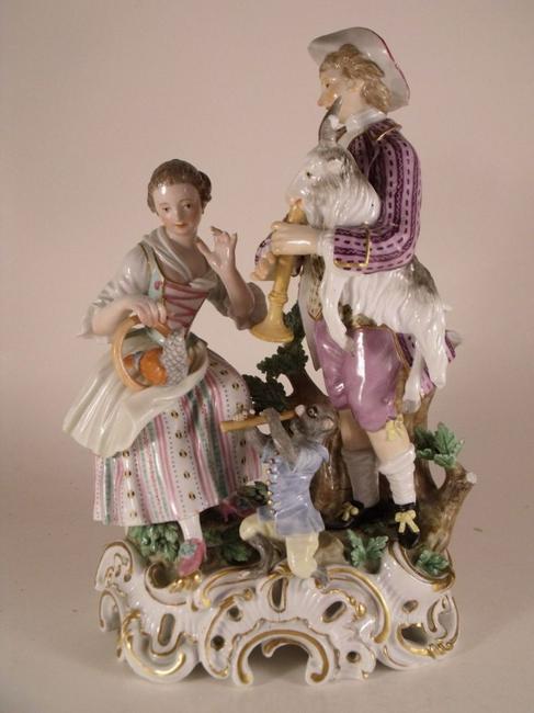 A Very Rare Meissen Marcolini Period Porcelain Group Of Auction