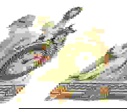 A Meissen Porcelain Figural Mantel Clock Emblematic Of Auction