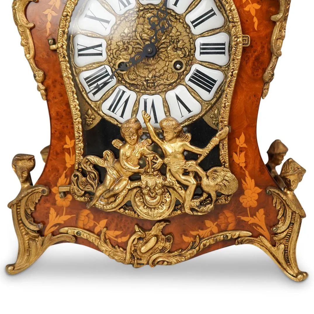 Boulle Style German Fhs Mantel Clock Auction