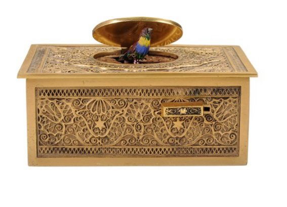 Singing Bird Music Box - Apr 07, 2013 | World of Antiques, Inc. in CA