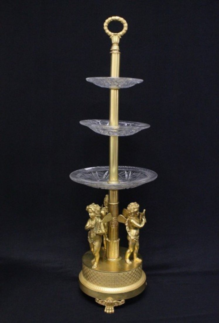 Pair Of Empire Style Gilt Bronze Cake Stands - Oct 19, 2013 | World of ...