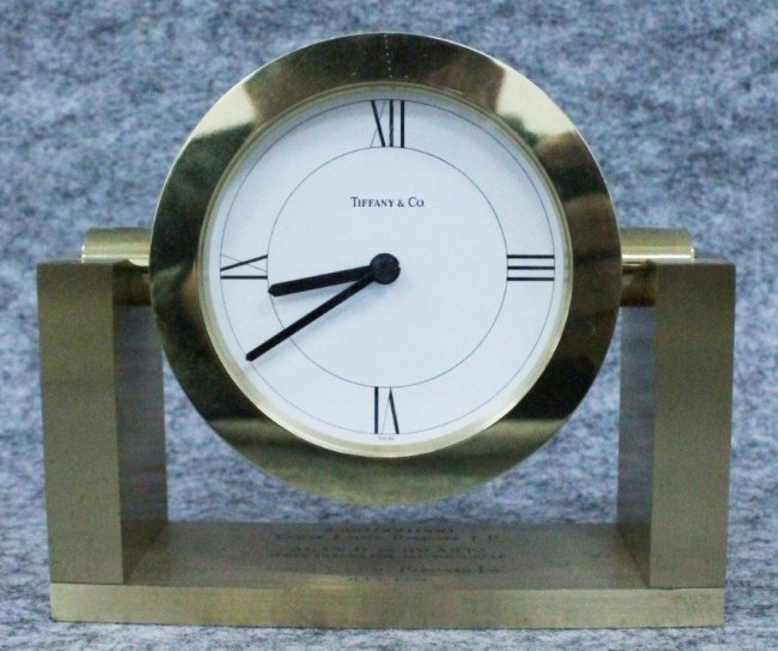 TIFFANY AND CO. DESK CLOCK - Dec 19, 2013 | World of Antiques, Inc. in CA