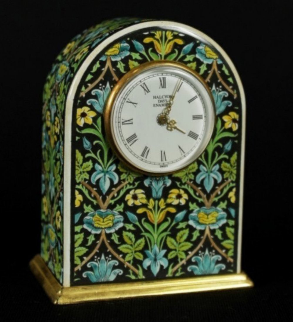 HALCYON DAYS ENAMELS CLOCK
