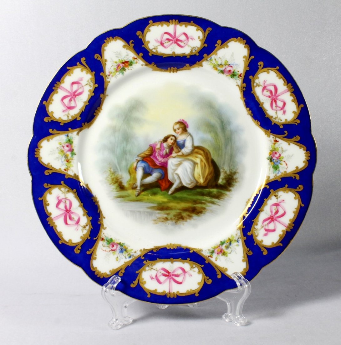 SEVRES PARIS PORCELAIN PLATE - Jan 15, 2015 | World of Antiques, Inc. in CA