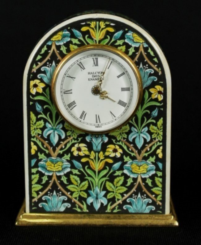 HALCYON DAYS ENAMELS CLOCK - Aug 08, 2015 | World of Antiques, Inc. in CA
