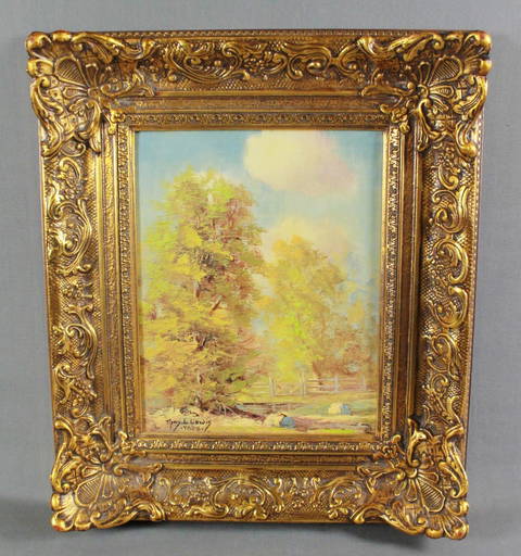 Painting Of Taos Landscape Signed Thomas Lewis
