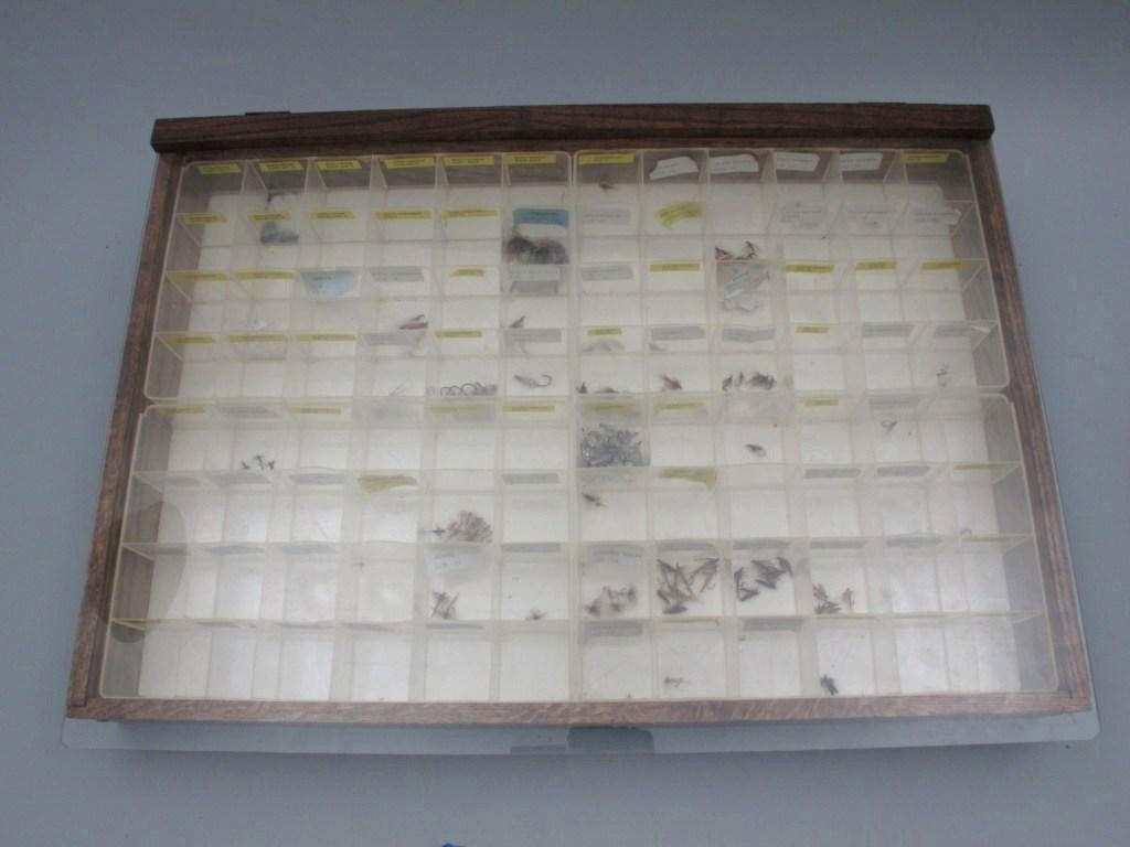 Counter Top Fly Display Case with Trout Flies