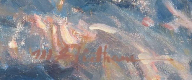 Oil Painting by Mike Stidham of Atlantic Salmon : Lot 214