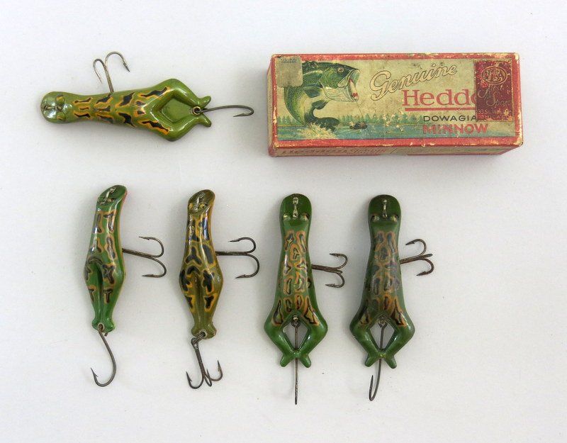 Group of Five Heddon Luny Frogs