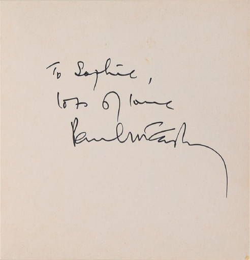Paul Mccartney Signed 1999 Greeting Card