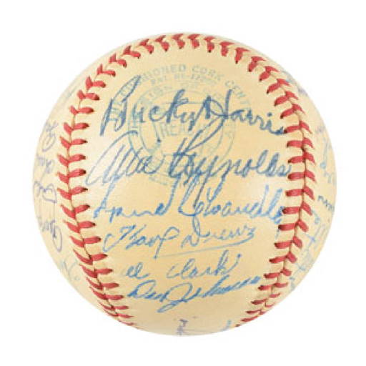 Ny Yankees 1947 Team Signed Baseball