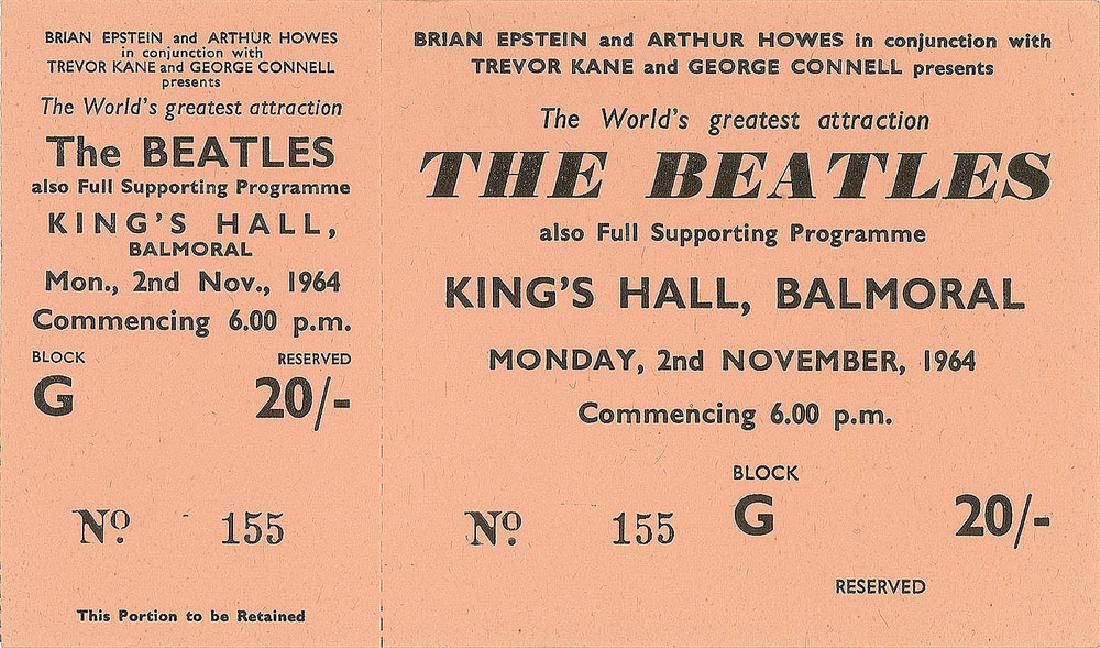Beatles 1964 Balmoral King's Hall Ticket